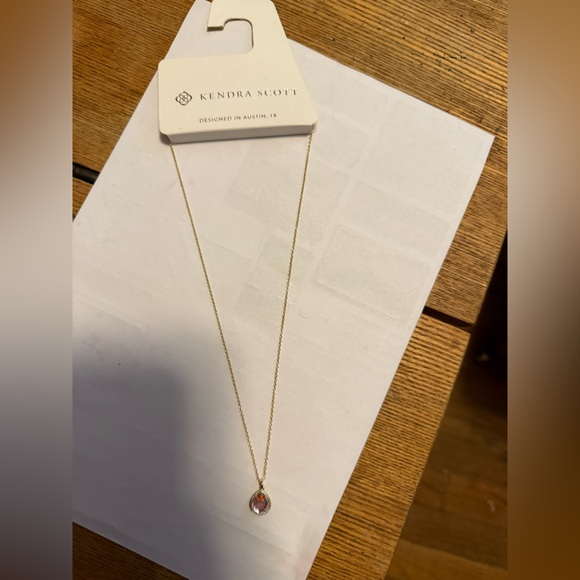 Kendra Scott | Jewelry | Nwt Kendra Scott Low Start Sami Adj Necklace Gold Beautiful Iridescent ...